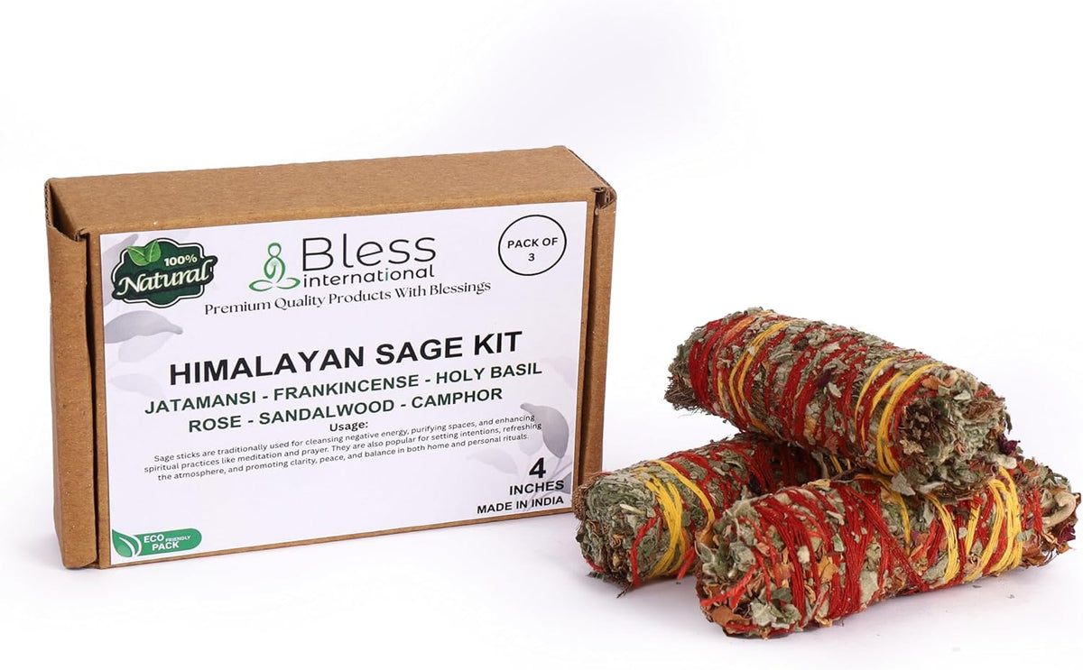 Himalayan Sage Incense 4 Inches Long (Jatamansi-Frankincense-Holy-Basi ...